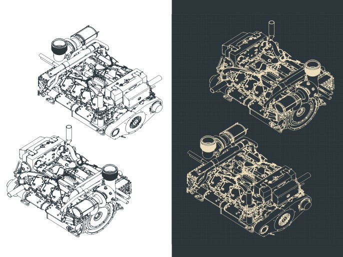 NuTech Remanufactured Long Block Engine DFT5