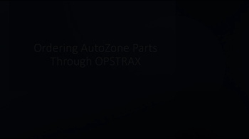 How To Use Opstrax With AutoZonepro Punchout - AutoZone