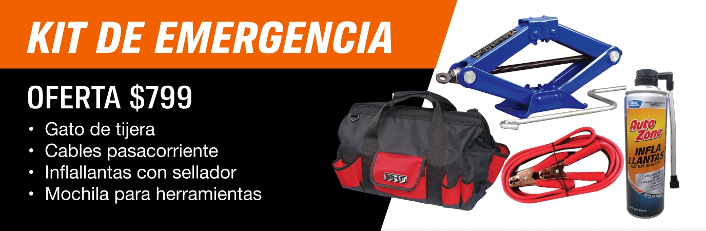 OFERTA $799 KIT DE EMERGENCIA: GATO DE TIJERA, CABLES PASACORRIENTE ...